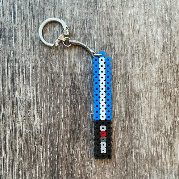 Handmade | Other | Star Wars Light Saber Keychain Perler Beads Handmade ...